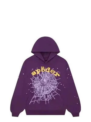 SP5DER Star Og Web V2 Hoodie - Purple