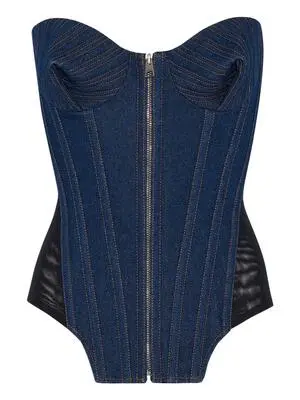 Jean Paul Gaultier Denim Corset - Blue
