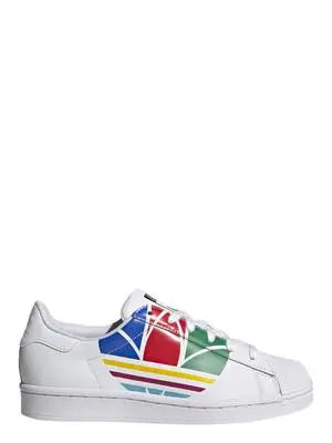 Adidas Superstar Pure J 'colorful Trefoil' Sneakers - White