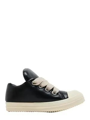 Rick Owens Hollywood Jumbo Laced Low Sneakers - Black