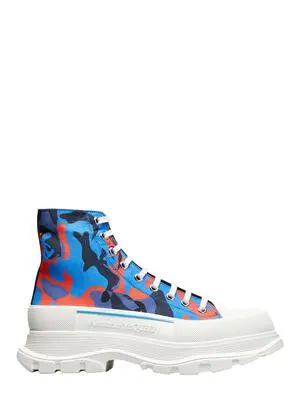 Alexander McQueen Tread Slick High Top Sneakers - Blue