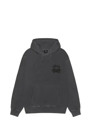 StÜssy Dice Pigment-dyed Hoodie - Black