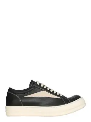 Rick Owens Hollywood Vintage Low Sneakers - Black