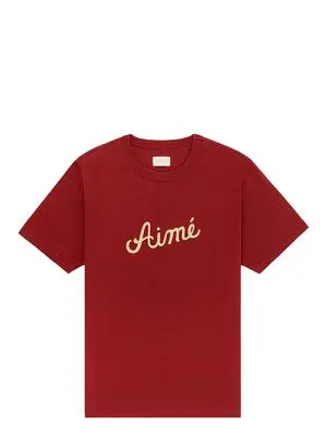 Aimé Leon Dore Chain Stitch Tee - Red