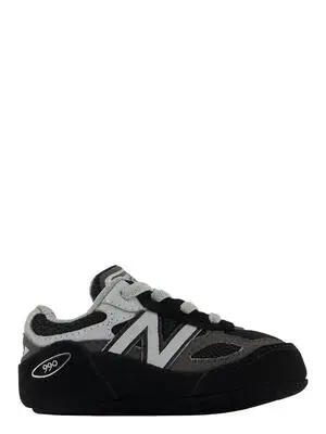 NEW BALANCE 990v6 Bungee Crib Sneakers - Black