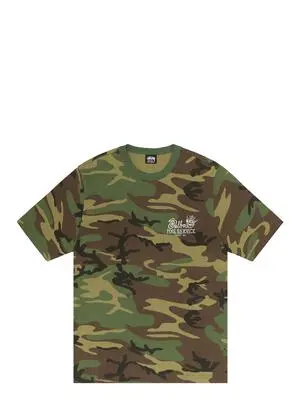 StÜssy Pool Service Camouflage Tee - Multicolor