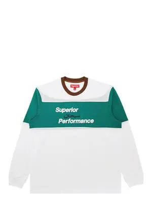 Supreme Arabic Mesh Long-sleeve Top - White