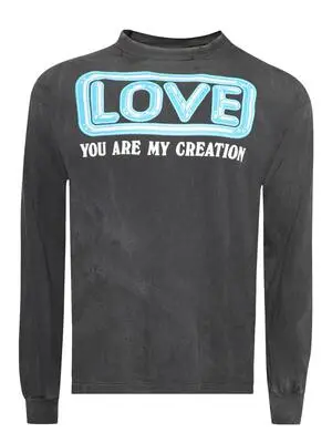SAINT MXXXXXX Love Long-sleeve Tee - Black