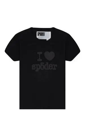 SP5DER Phantom Souvenir Baby Tee - Black