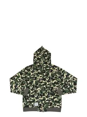 A BATHING APE X Stussy Full Zip Hoodie - Green