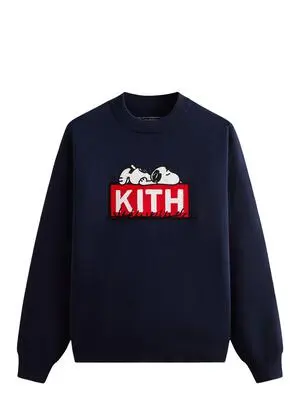 Kith For Peanuts Doghouse Crewneck Sweater - Blue