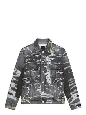 Givenchy Distressed Denim Jacket - Black