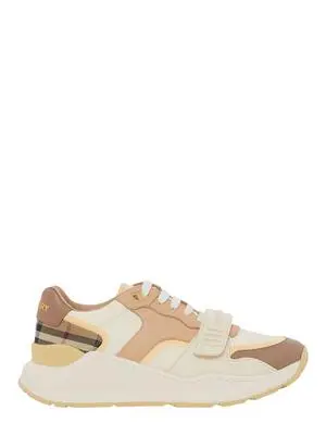 Burberry Ramsey Vintage Check Sneakers - Cream