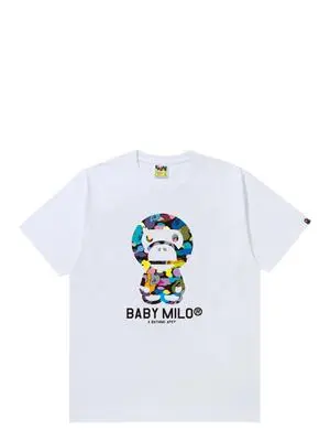 A BATHING APE Multi Camo Baby Milo T-shirt - Multicolor