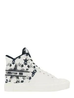 Dior Walk'n' Star Etoile High-top Sneakers - White