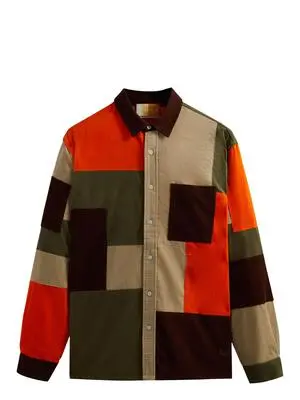 Kith Patchwork Cord Ludlow Shirt - Orange