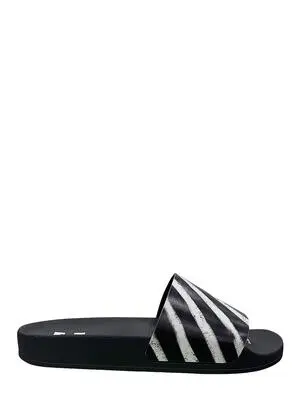 Off-White Spray Sliders - Black
