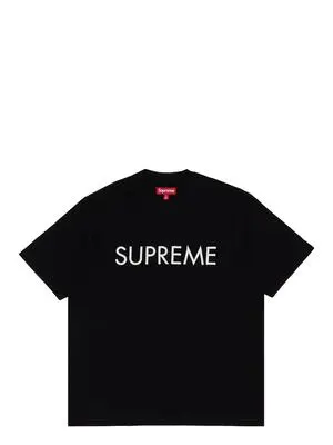 Supreme Capital Short-Sleeve Top Black