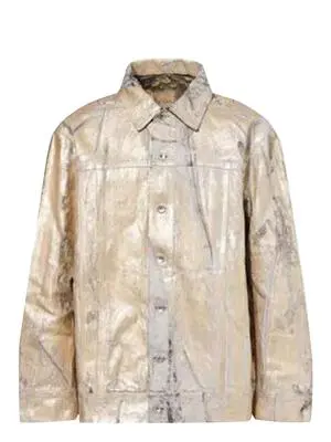 Rick Owens Jumbo Worker Denim Jacket - Gold