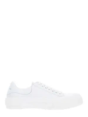 Alexander McQueen Deck Lace Plimsoll - White