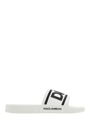 Dolce & Gabbana Dg Logo Slides - White