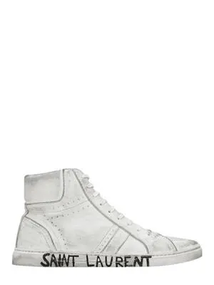 Saint Laurent Joe High-top Sneakers - White