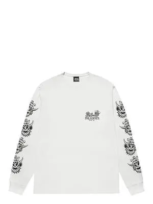 StÜssy Witch Doctor Long-sleeve Tee - White