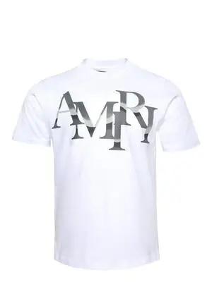 Amiri Staggered Chrome Tee - White