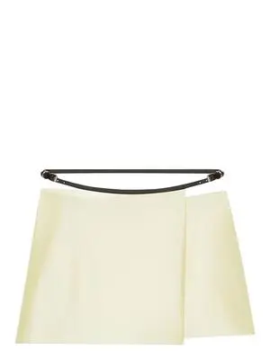 Givenchy Mini Voyou Wrap Skirt - Yellow