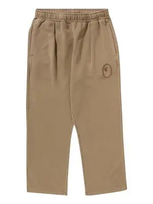 A BATHING APE Garment Dye Oversized Fit Sweatpants - Tan