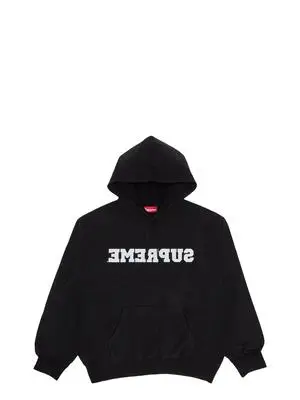 Supreme Reverse Hooded Sweatshirt - Black