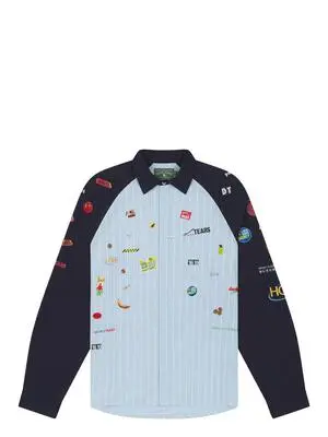 DENIM TEARS Sweet Corner Delivery Shirt - Blue