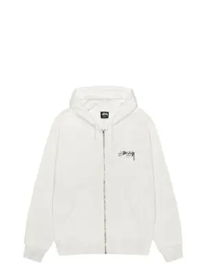 StÜssy Pigment Dyed Zip Hoodie - Cream