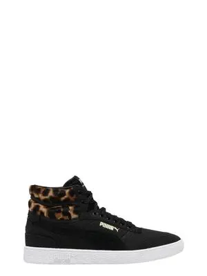PUMA Ralph Sampson Mid Leopard Sneakers - Black