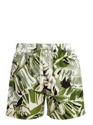 Palm Angels Floral Print Swim Shorts - Green