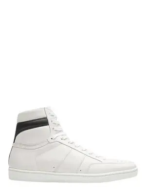 Saint Laurent Sl-10 High Top Sneakers - White