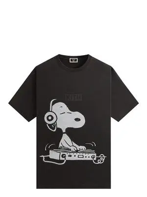 Kith For Peanuts Snoopy Dj Vintage Tee - Black