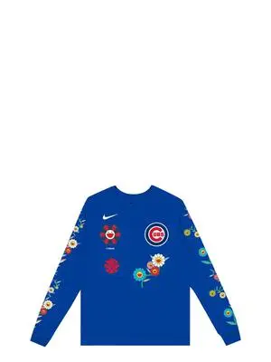 Nike X Takashi Murakami X Mlb World Tour Tokyo Series 2025 Cubs Long-sleeve Tee - Blue