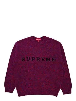Supreme Contrast Logo Sweater - Red