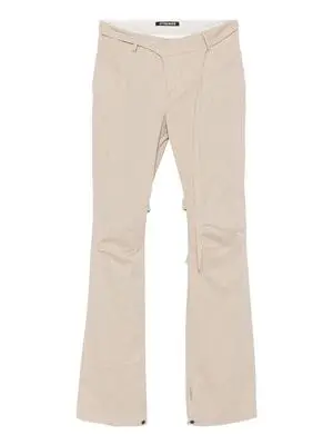 Ottolinger Deconstructed Flared Chino Pants - Brown
