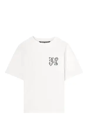 Palm Angels Monogram Regular Fit Tee - White