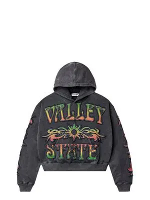 VALE FOREVER Tribal Pullover Hoodie - Black