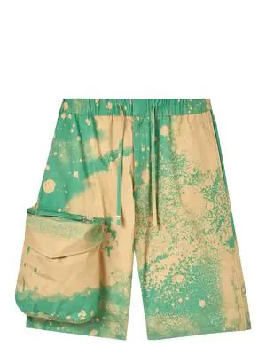 OAMC Smudge Print Cove Short - Green