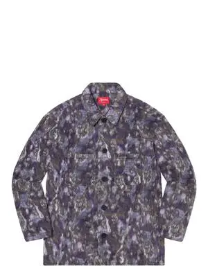Supreme Paisley Fleece Shirt - Purple