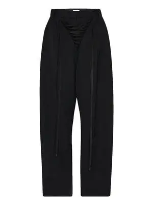Jean Paul Gaultier Lace-up Suit Trousers - Black