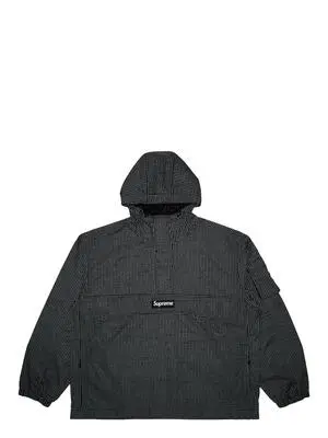 Supreme Reflective Ripstop Anorak - Black