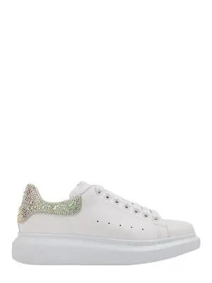 Alexander McQueen Oversized Crystal Sneakers - White