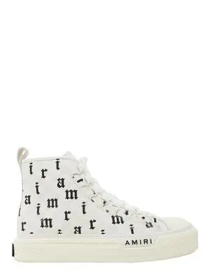 Amiri Old English Court High Sneakers - White
