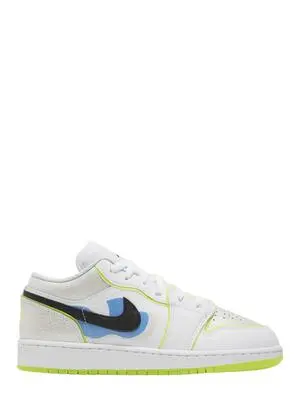 JORDAN 1 Low Se Gs 'warped Swoosh' Sneakers - White