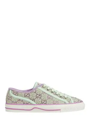 Gucci Tennis 1977 Gg Crystal Sneakers - Green